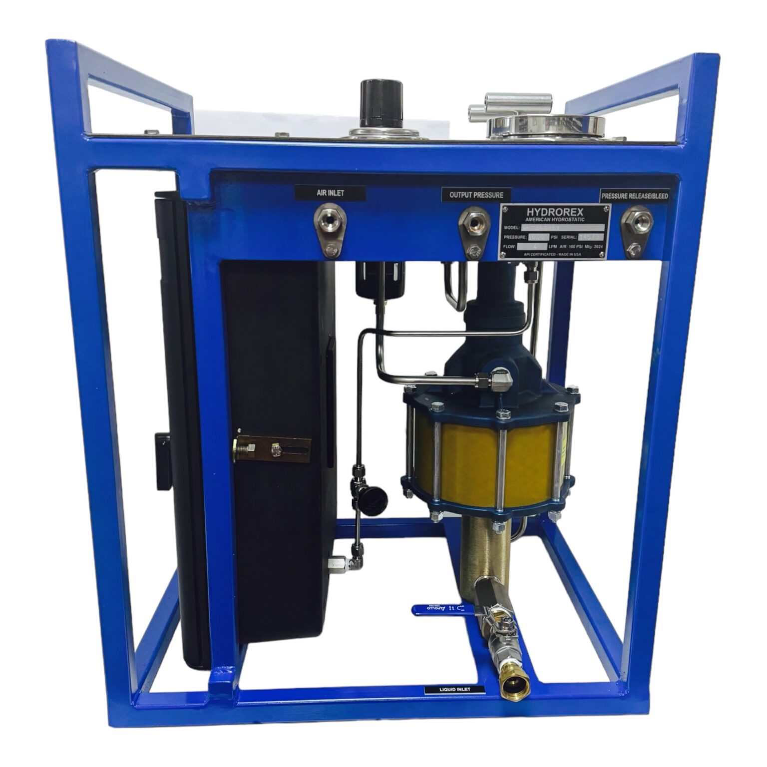 Hydrostatic Test Pump with Pressure Chart Recorder System Unit