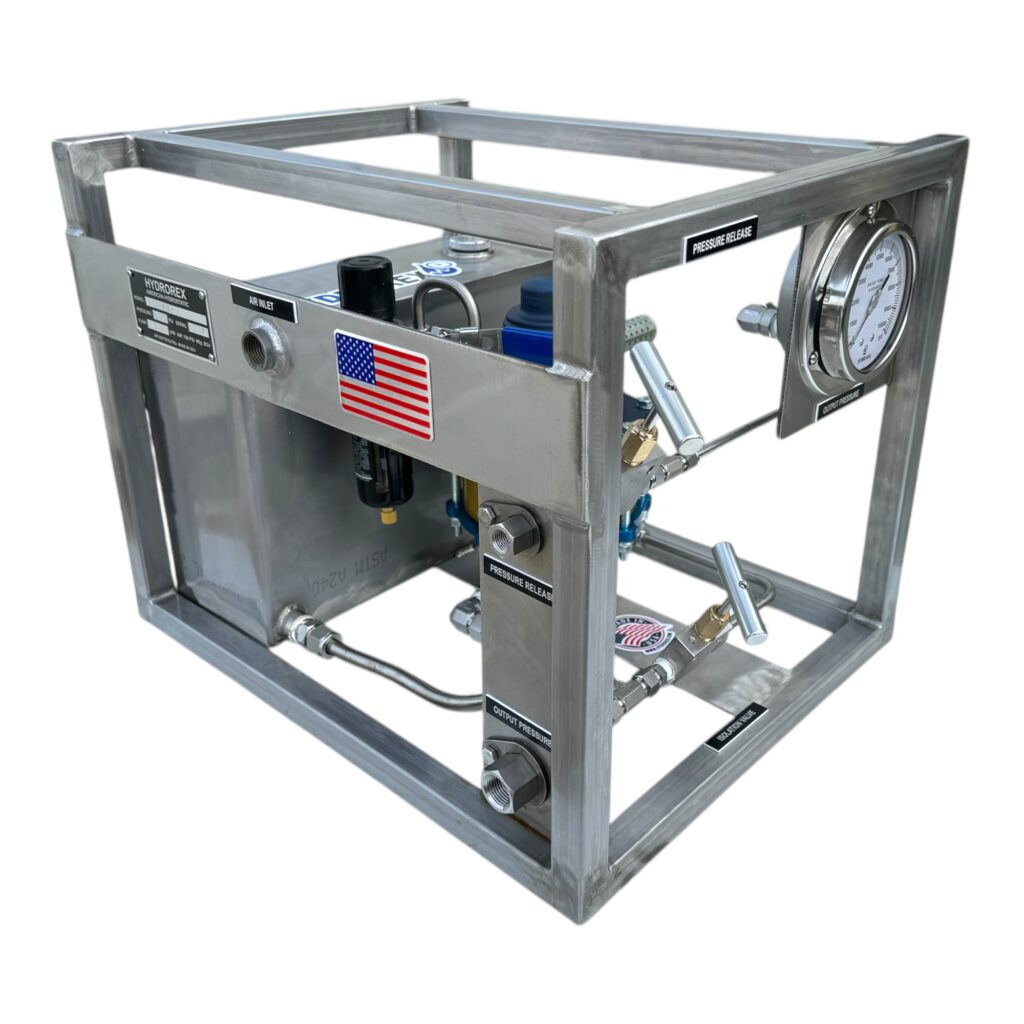 Hydraulic Hydrostatic Test Pump with Stainless Reservoir Tank