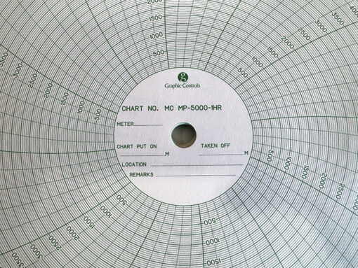 Pressure Chart Paper 12" Circular Pressure Chart Recorder Sheets